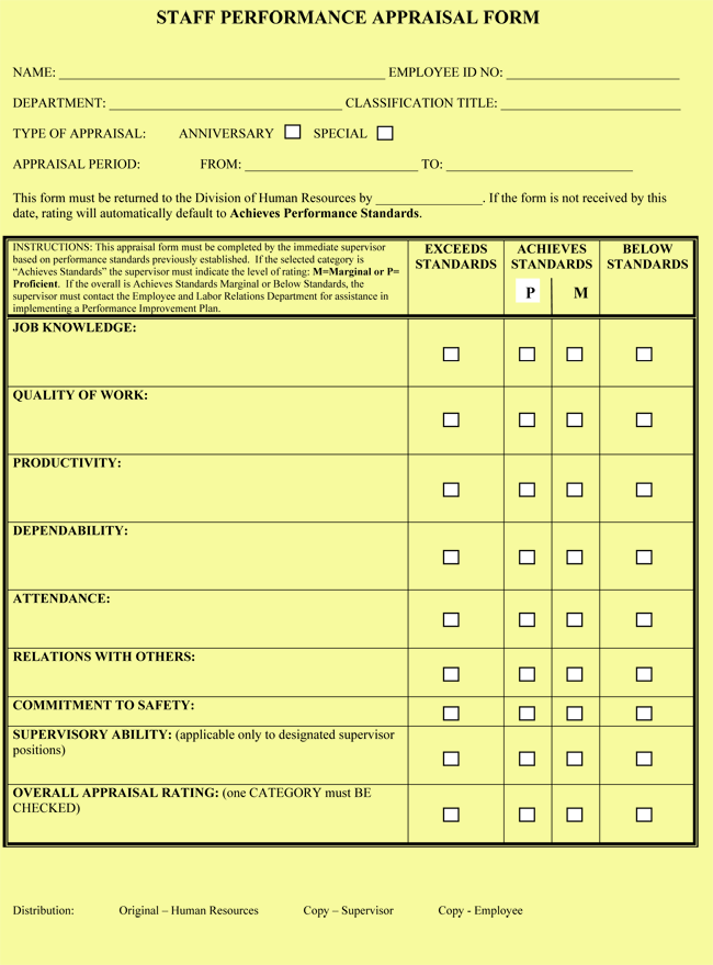Employee Performance Evaluation Form Evaluation Employee Performance ... Employee Performance Evaluation Form Evaluation Employee Performance ...