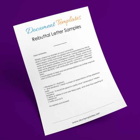 Rebuttal Letter Templates & Quick Guide to Write One
