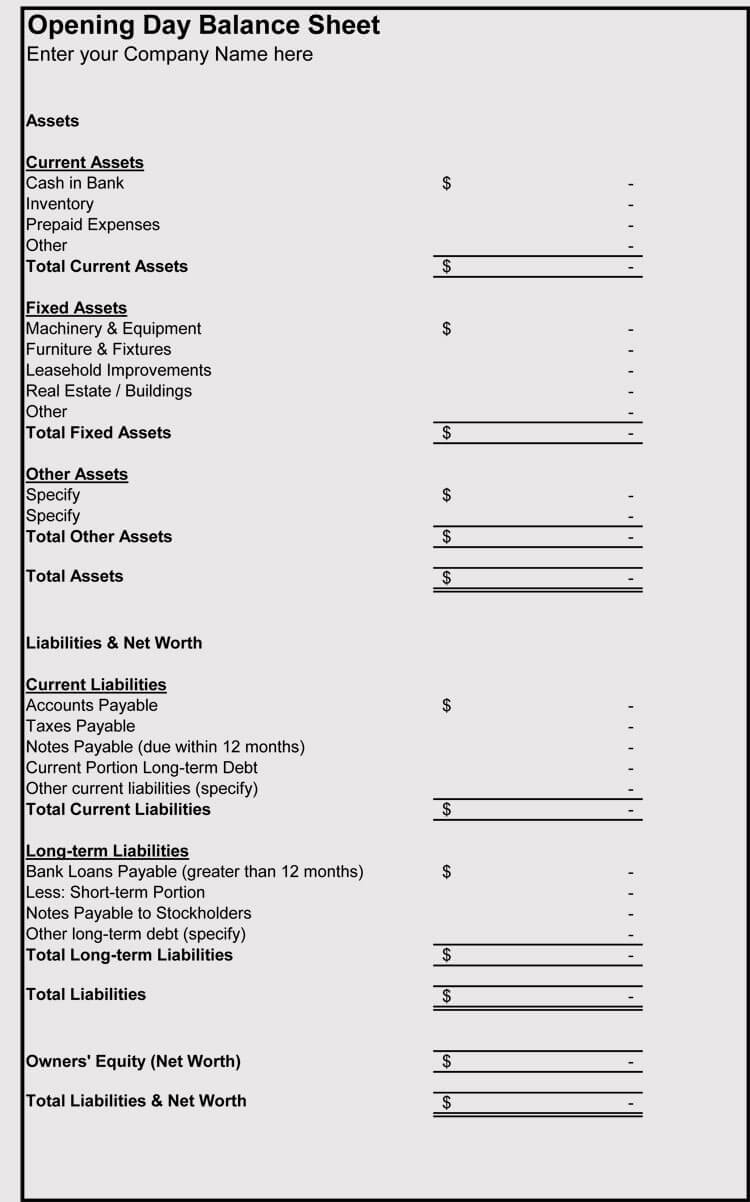 30 Free Financial Statement Templates for Small Businesses