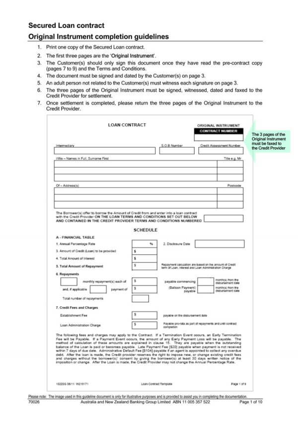 45 Free Loan Agreement Sample And Templates