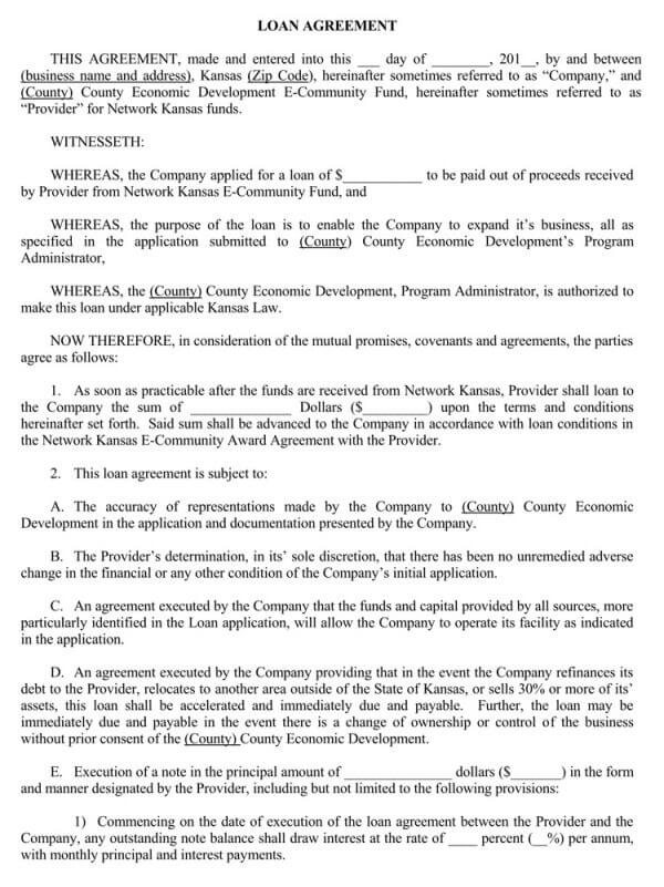 28 Free Personal Loan Agreement Templates | Word - PDF