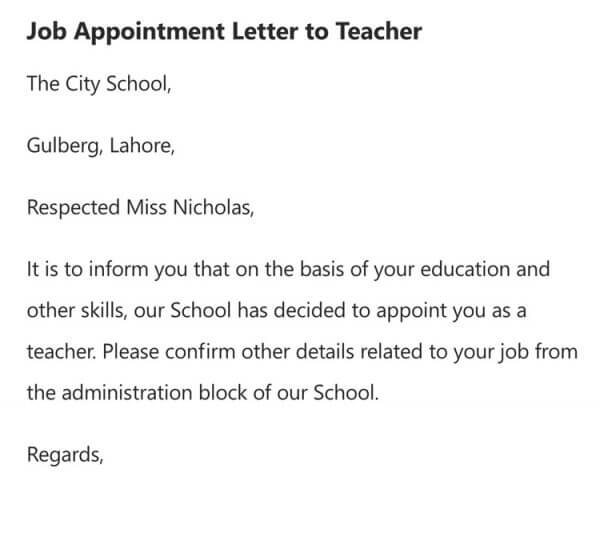 60 Best Appointment Letter Samples | How to Write (With Examples)