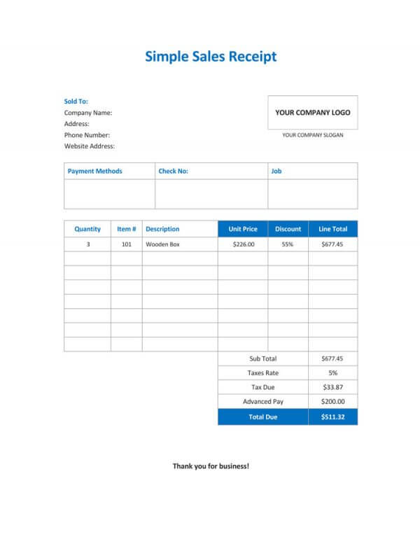 26+ Free Sales Receipt Templates (Word, Excel, PDF)