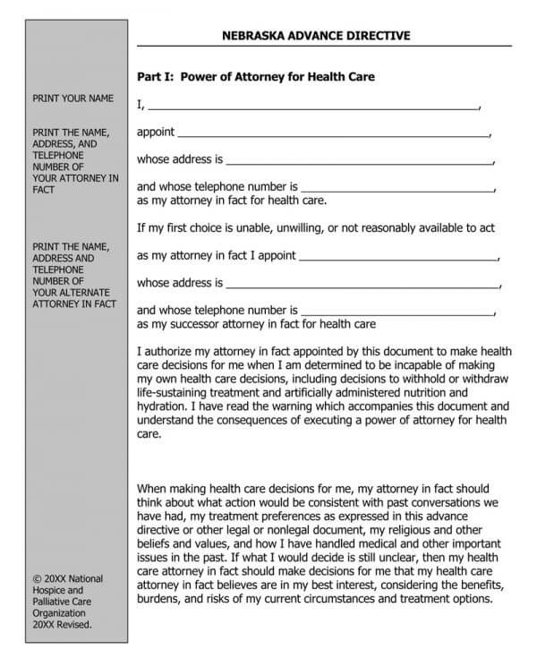 Free (Blank) Living Will Forms (Advance Directive)