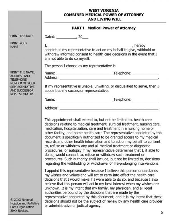 Free (Blank) Living Will Forms (Advance Directive)