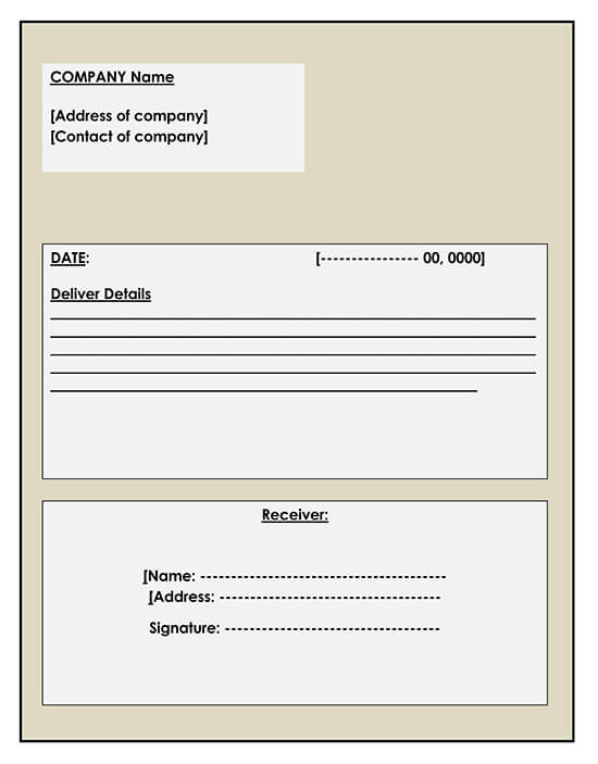 10 Free Goods Return Receipt Templates Word Excel 