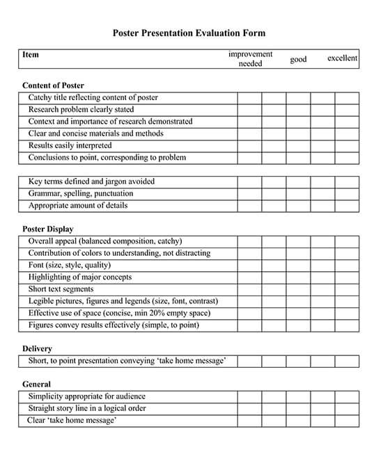 25+ FREE Presentation Evaluation Form Templates - PDF, Word 25+ FREE Presentation Evaluation Form Templates - PDF, Word