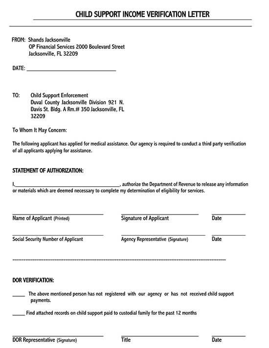 27 Proof of Income Letter Templates 27 Proof of Income Letter Templates