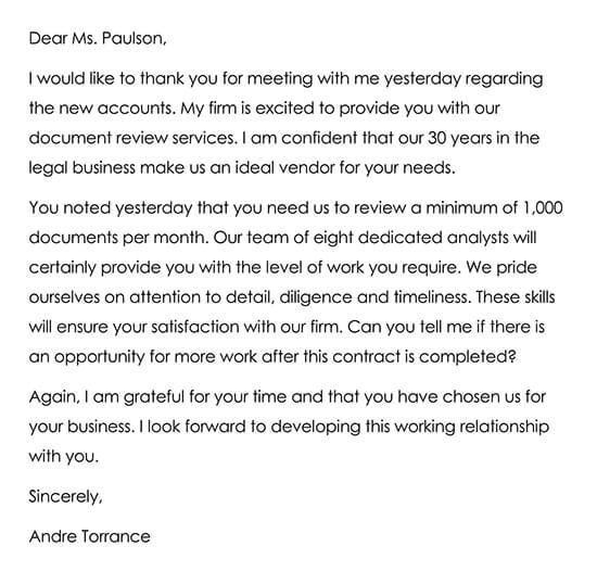 Corporate Thank You Letter Format (Samples & Examples)