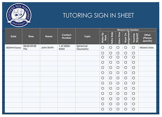 45+ Free Sign-up / Sign-in Sheet Templates ( Excel | Word)