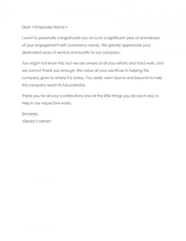 Employee Thank You Letter and Appreciation Notes (Samples)