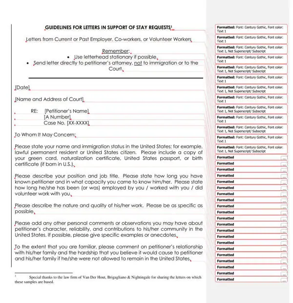 36 Free Immigration Letters Character Reference Letters