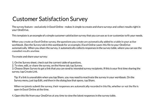 Free Customer Satisfaction Survey Templates Free Customer Satisfaction Survey Templates