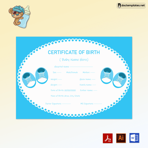Boy Birth Certificate