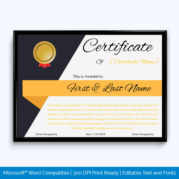 Certificate Of Appreciation Wording For Employees