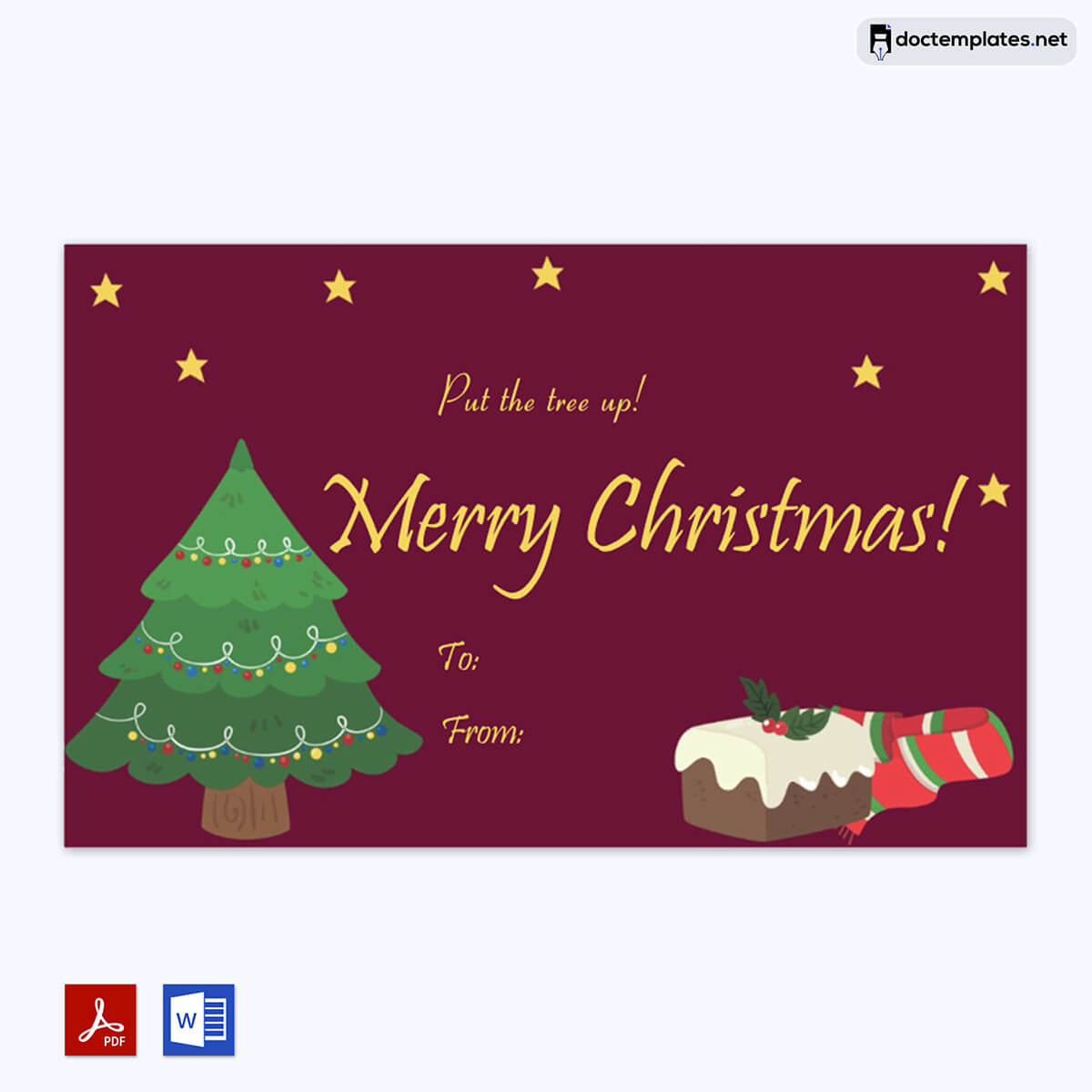 Free Christmas Gift Tag Templates [16 Best Designs]