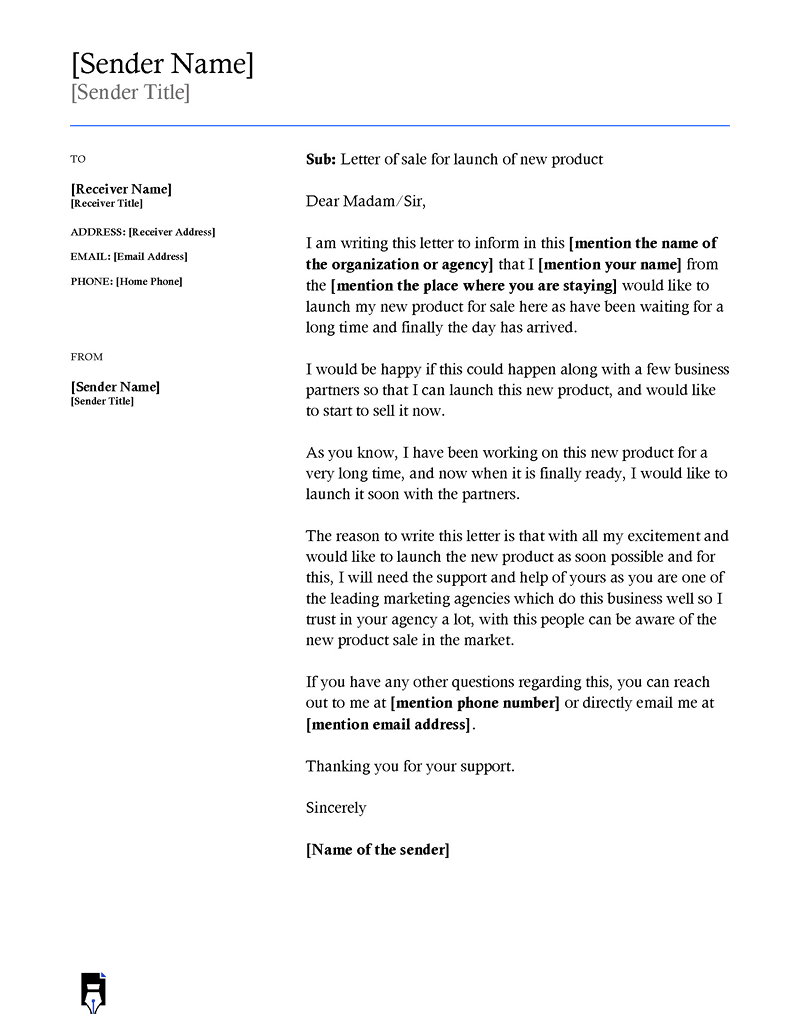 6 Sales Letter Templates For New Products