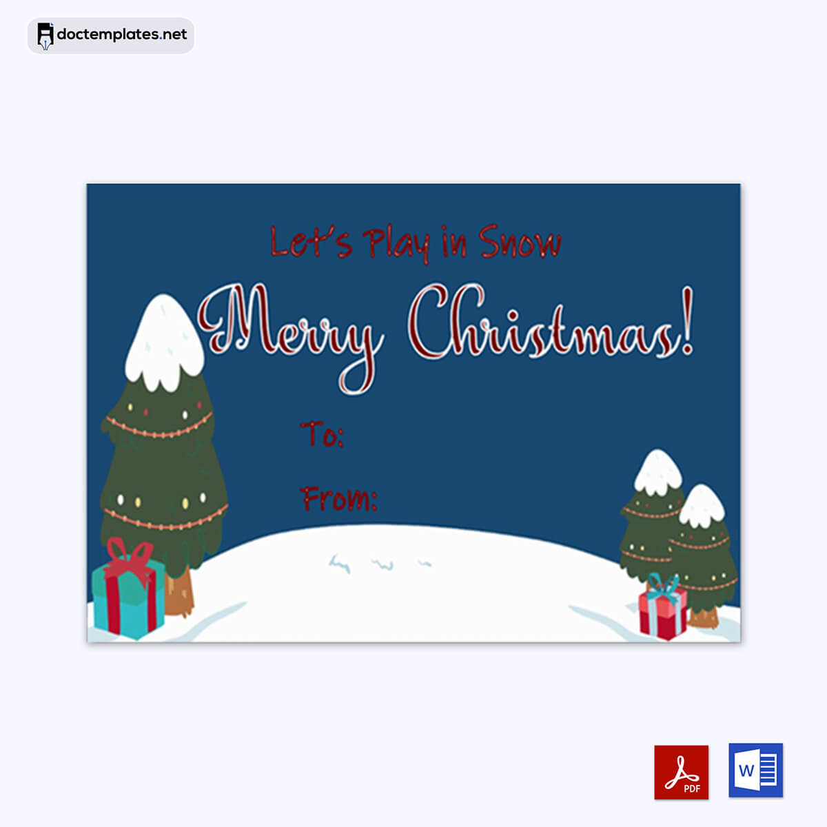 16 Christmas Gift Tag Templates (Editable)