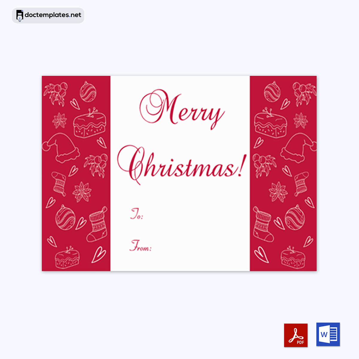 16 Christmas Gift Tag Templates (Editable)