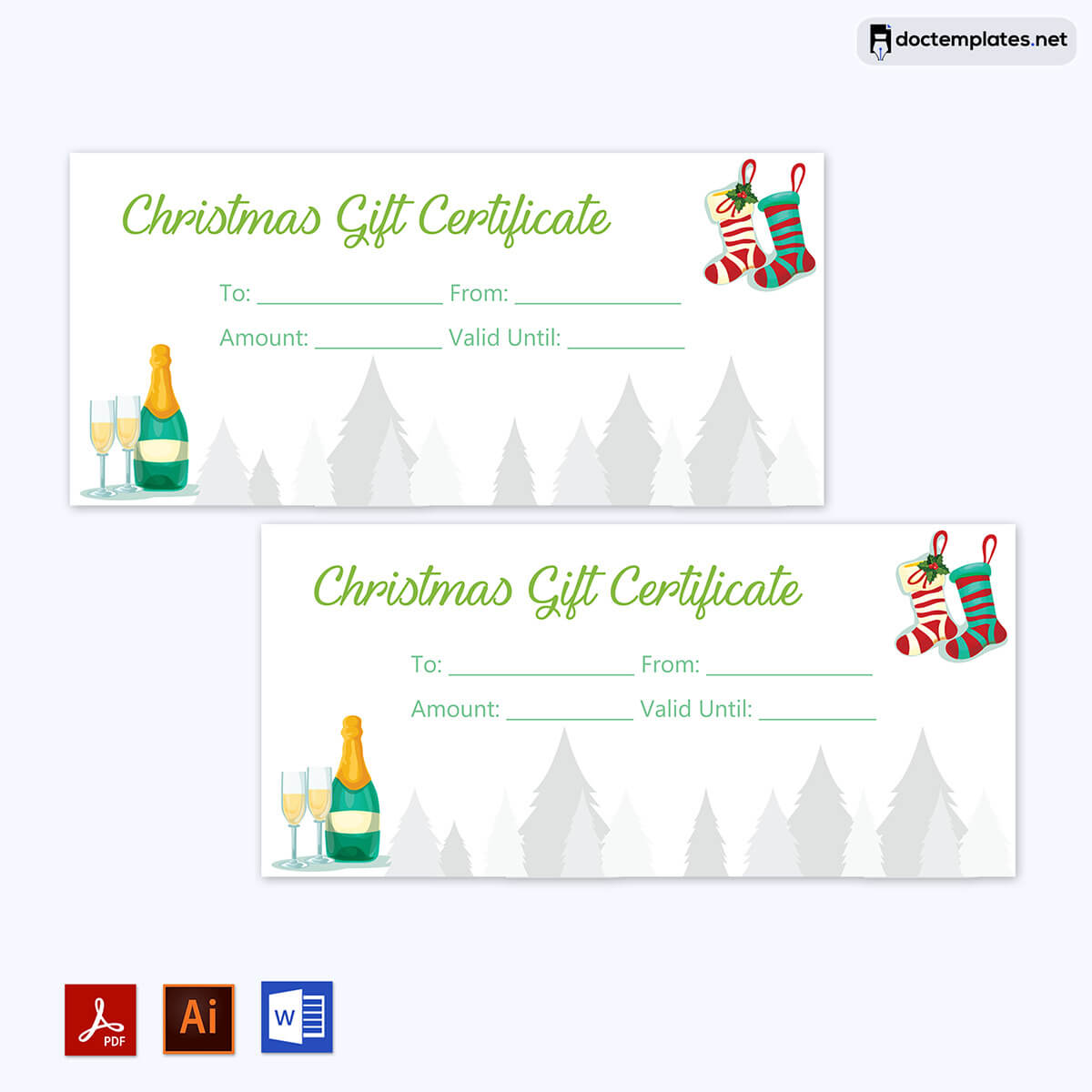 12+ FREE Christmas Gift Certificate Templates