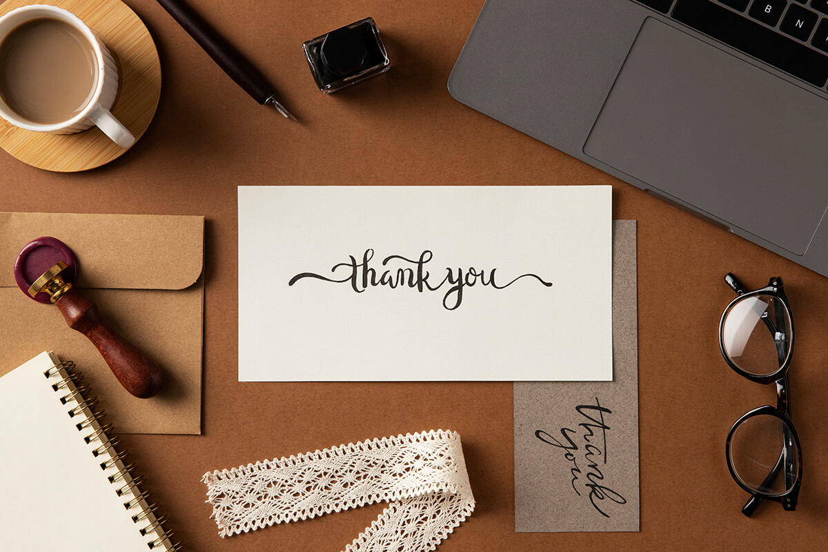 Editable Thank You Card Templates (Word, Illustrator)