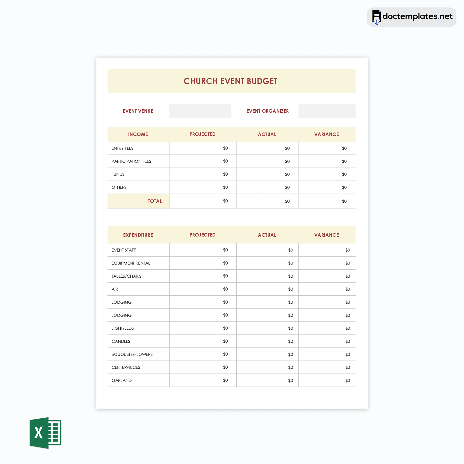 Free Event Budget Templates [Excel Sheets]