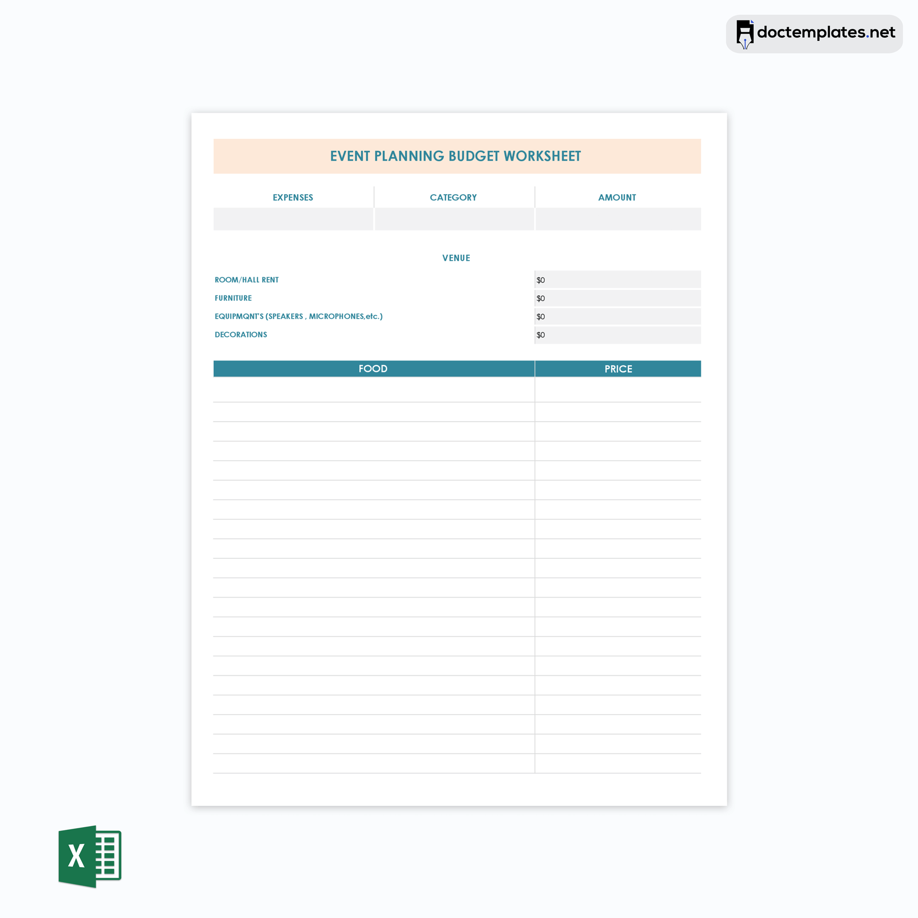 Free Event Budget Templates [Excel Sheets]